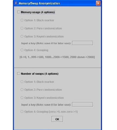 Memory Usagenumber Of Swaps Anonymization Gui Download Scientific