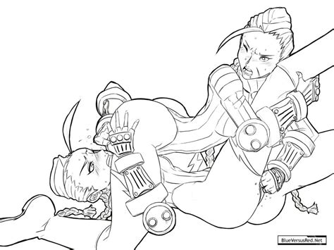 Commission Cammy X Cammy By Blueversusred Hentai Foundry