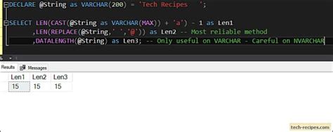 How To Use Len And Datalength Function In Sql Server