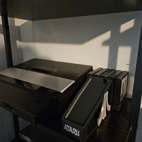 Atari 5200 Cartridge Slot Dust Cover Black And Silver Logo And Text Etsy