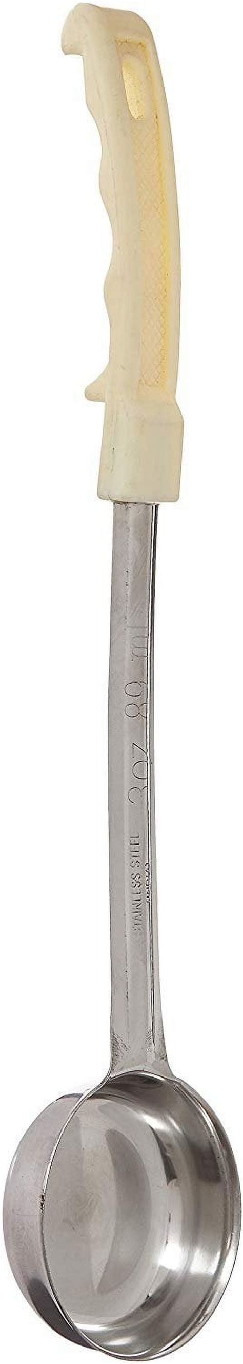 Winco 3 Oz Commercial Beige Solid Portion Spoon With Plastic Handle