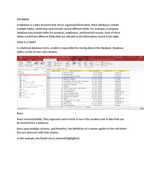 database fundamentals pdf table database databases