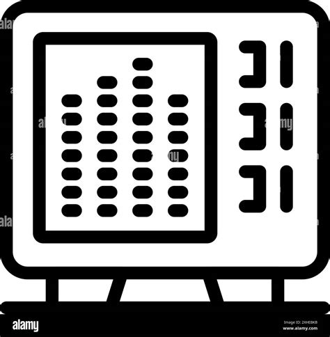 Audio Spectrum Analyzer Displaying The Frequency Level Of A Sound Stock Vector Image Art Alamy