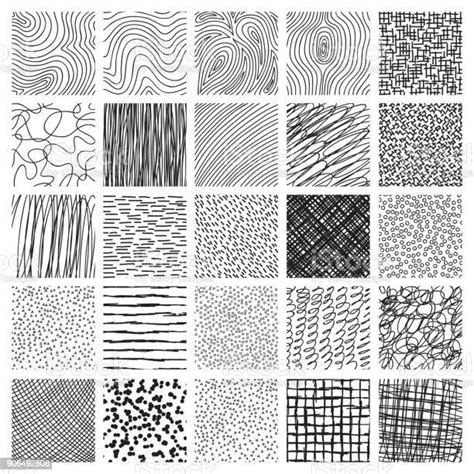 손으로 그린 잉크 라인 텍스처의 집합입니다 추상적인 배경 패턴 벡터 일러스트 레이 션의 컬렉션입니다 배경 주제에 대한 스톡 벡터 아트 및 기타 이미지 Istock