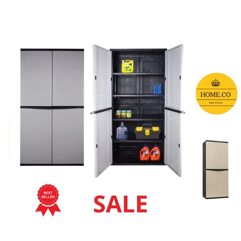 ตู้เก็บของพลาสติก ตู้พลาสติก ตู้เก็บของโรงรถ Optimus ก76 X ล46 X ส185 ซ Shopee Thailand