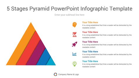 5 Stages Pyramid Powerpoint Infographic Template CiloArt