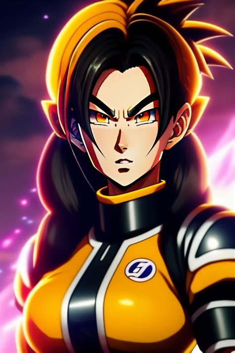 Lexica Dragon Ball Half Saiyan Girl With Long Black Hair Black Eye
