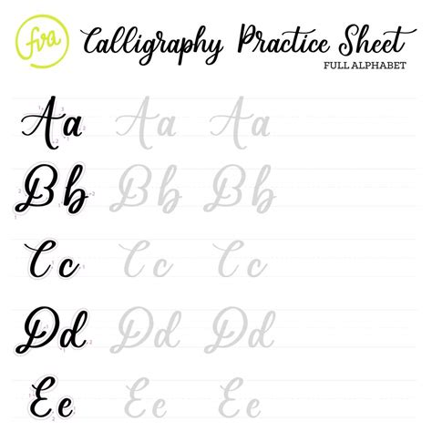 Calligraphy Alphabet Tracing Sheet Tracingprintables