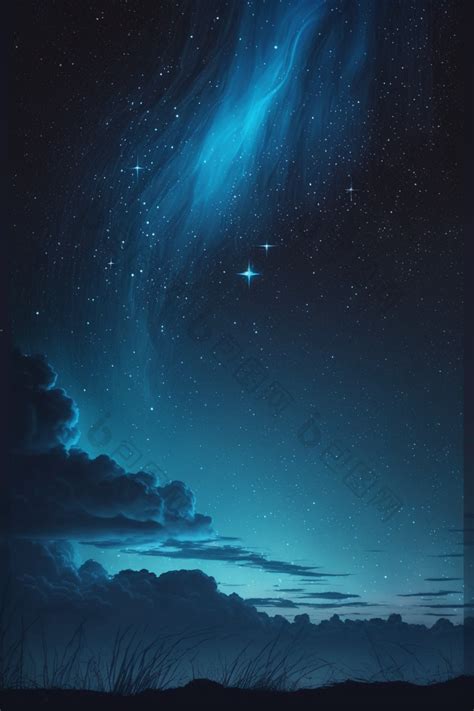 的布满星星的天空高清图片下载 包图网