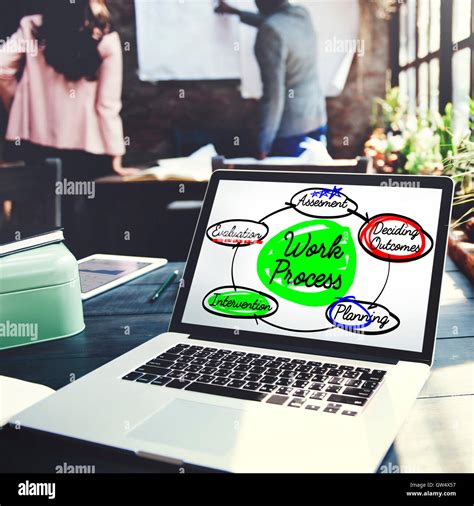 Work Process Plan Diagram Efficiency Concept Stock Photo Alamy