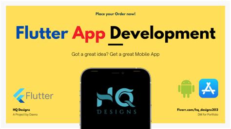 Develop Professional Flutter Mobile Apps For Android And Ios By Hq Designs202 Fiverr