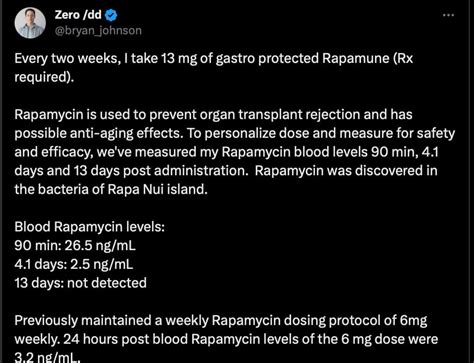 Rapamycin Half Life Calculations And Graphing Spreadsheet Rapamycin Longevity News