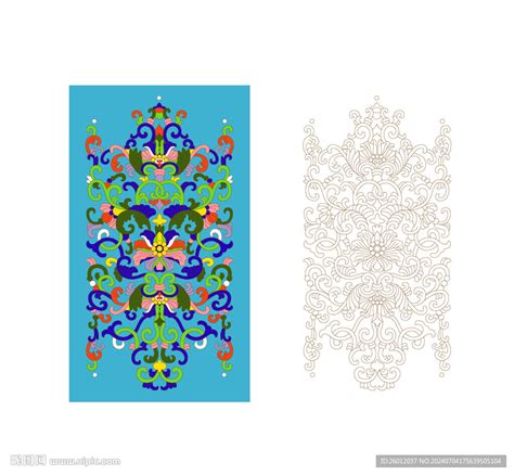 可编辑矢量传统纹样花纹设计图 传统文化 文化艺术 设计图库 昵图网