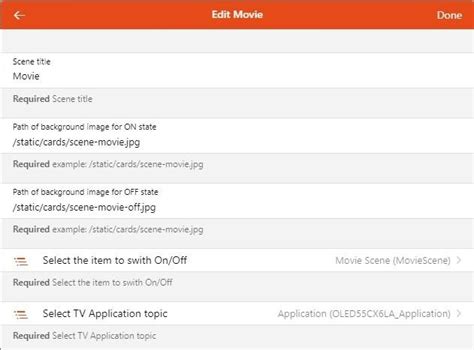 Openhab Widget Creation