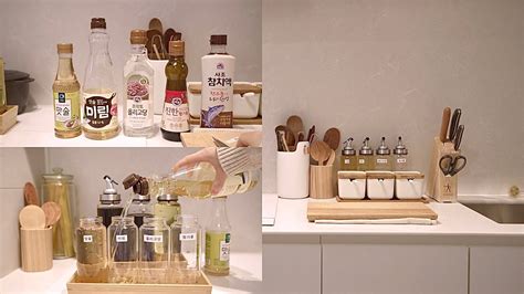 주방일이 즐거워지는 살림템 2 찾았다 이케아 우드 트레이에 딱 맞는 양념통 머물고 싶은 주방정리 인테리어 Must
