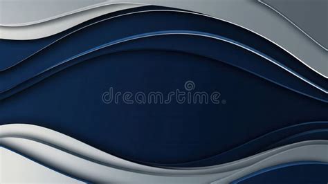 Dynamic 3d Background With Layered Wave Structures Represents Political Discourse In Navy And