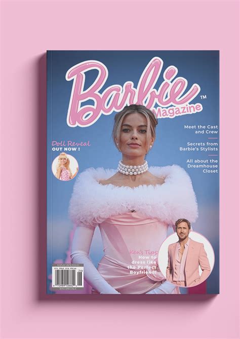 Barbie Pastel Magazine Cover Design Behance