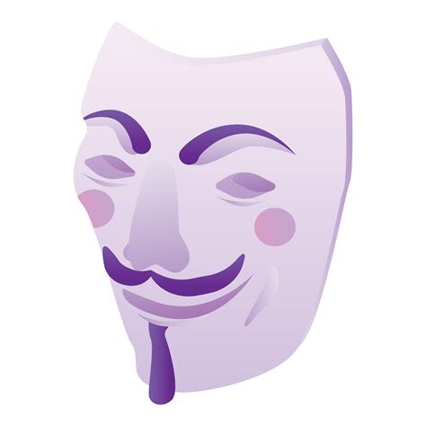 Hacker Mask Icon Isometric Style Vector Art At Vecteezy