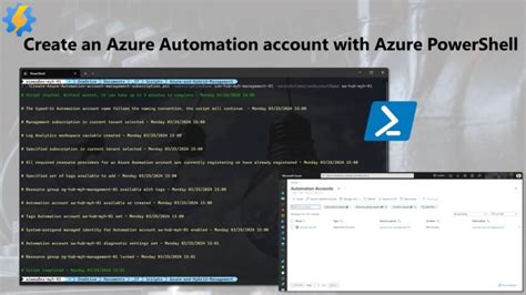 Create An Azure Automation Account With Azure Powershell Wim Matthyssen
