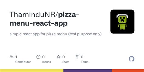 GitHub ThaminduNR Pizza Menu React App Simple React App For Pizza Menu Test Purpose Only