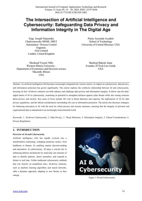 The Intersection Of Artificial Intelligence And Cybersecurity