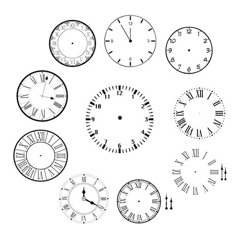 Clock Face Svg Bundle Clock Svg Clock Face Clipart Bundle Cut Files