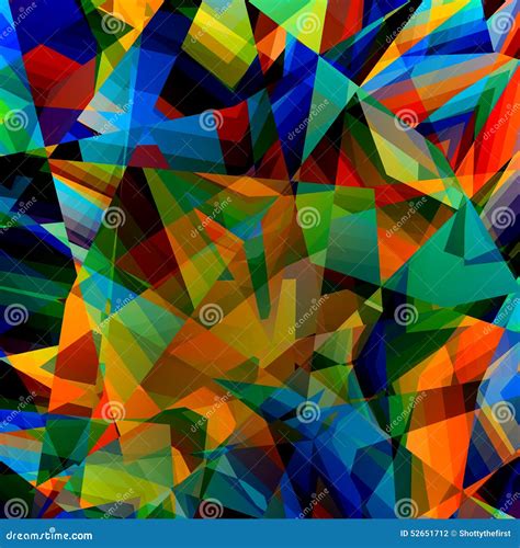 Colorful Geometric Background Abstract Triangular Pattern Polygonal Art Illustration Poly