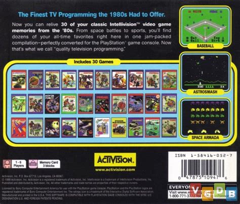Intellivision Classic Games Vgdb Vídeo Game Data Base