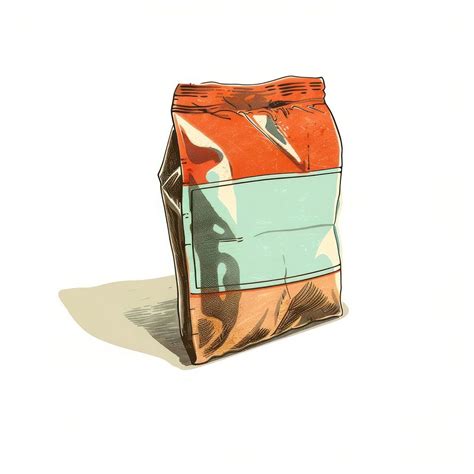 Colorful Coffee Bag Illustration Free Photo Illustration Rawpixel