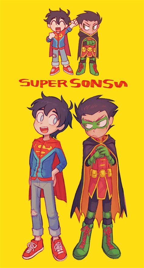 Robin Damian Wayne Superboy And Jonathan Kent Dc Comics And More