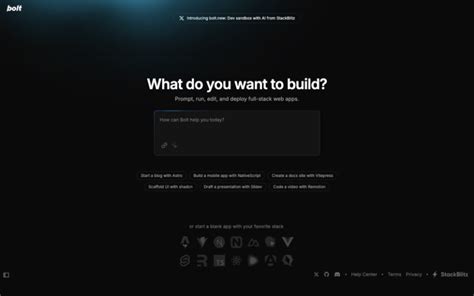 bolt new prompt run edit and deploy web apps efficiently ai tool selection