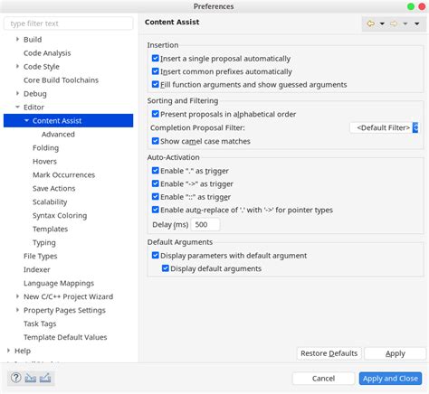 为Eclipse CDT添加自动代码提示功能 MateX 博客园