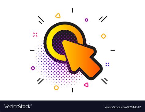 click here icon push button sign royalty free vector image