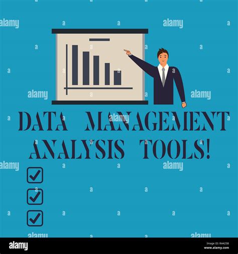 Conceptual Hand Writing Showing Data Management Analysis Tools Business Photo Showcasing