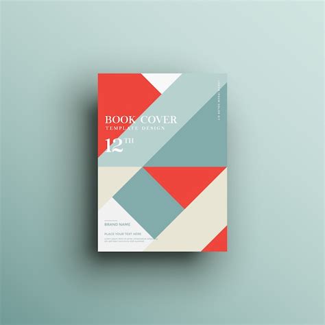 Premium Vector Book Cover With Geometric Shapes