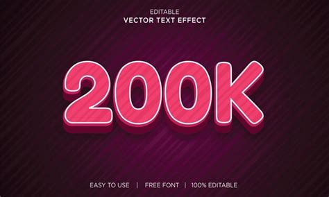 Premium Vector Editable Vector Text Effect