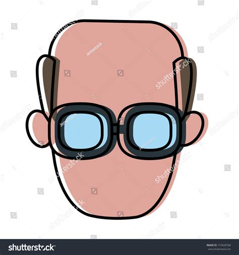 Man Glasses Stock Vector Royalty Free 710428768 Shutterstock