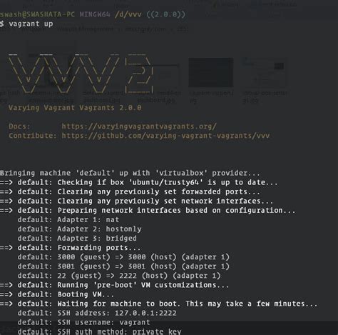 Vagrant Up Command InTechgrity
