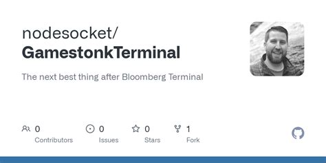 Github Nodesocketgamestonkterminal The Next Best Thing After