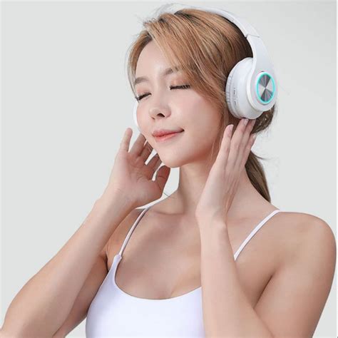 Headphone Bluetooth Wireless Headset Led Mendukung Semua Ponsel Dengan Perangkat Bluetooth Ipad
