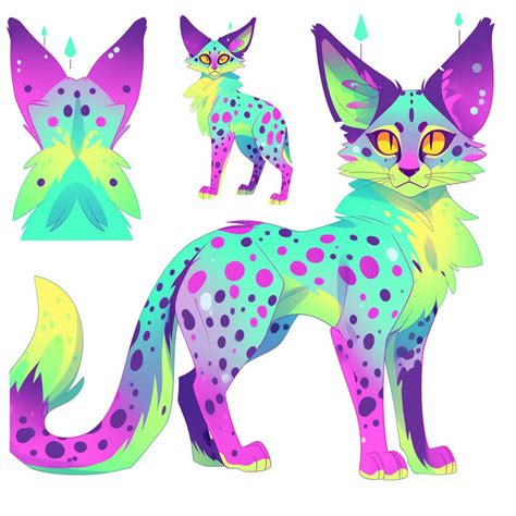 Acid Serval Adoptable By Liquidcognition On Deviantart