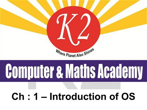 SOLUTION Ch Introduction To Operating System Studypool