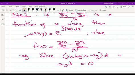 Lec 16 Exact Differential Equations 4 Youtube