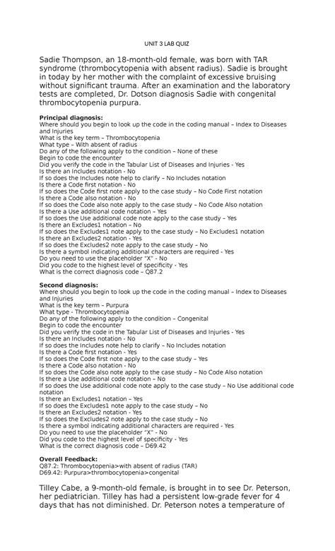 Unit 7 Medical Coding Assignment Hi255 Medical Coding Ii Unit 7