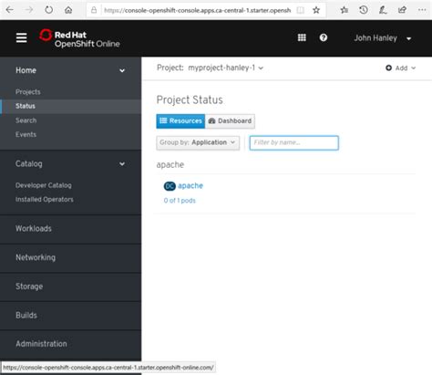 Red Hat OpenShift Online Free Tier John Hanley