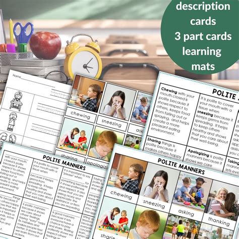 Polite Manners In The Classroom Activities Montessori Nature