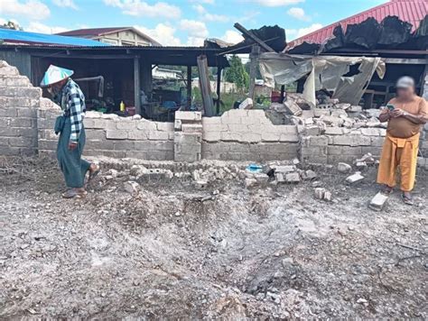 နမ့်လန်တွင် လက်နက်ကြီးကျရောက်ပေါက်ကွဲပြီး ကလေးငယ် ၂ ဦးဒဏ်ရာရ Bur Mizzima Com