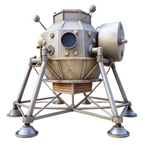 Stunning Classic Lunar Module With Landing Legs Premium 57656040 Png