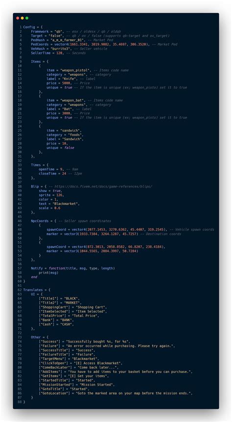 Codev Blackmarket Qbcore And Esx Fivem Releases Cfxre Community