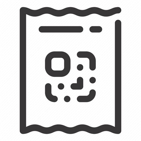 Qr Code Receipt Bill Invoice Barcode Icon Download On Iconfinder